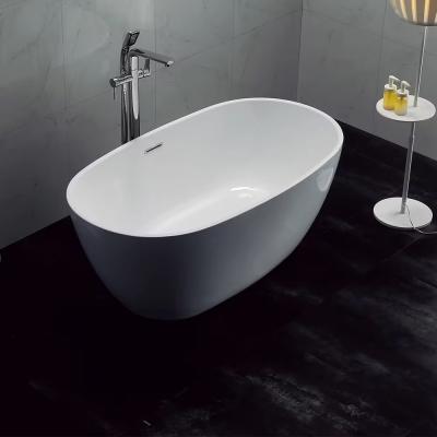 China Durable Acrylic Free Standing Bathtub with Fiberglass Reinforcement Seamless Bonding and Anti-Slip Treatment for sale