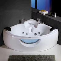 China Luxury Acrylic Freestanding Bathtub with Corner Design and Massage Function for Spa Experience for sale