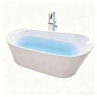 China Durable Acrylic Free Standing Bathtub with Smooth Surface Easy to Clean and Anti Slip Bottom Options for sale