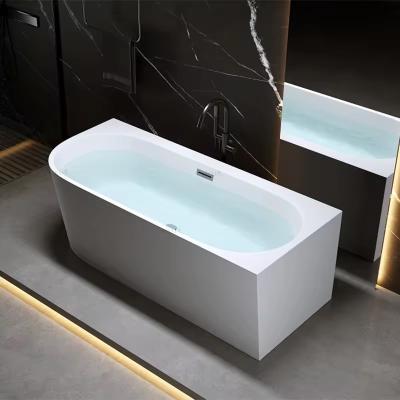 China Acrylic Freestanding Bathtub with Seamless Bonding Anti-Slip Treatment and 1500x750x720mm Size for Hotels and Homes for sale