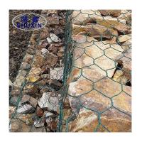 China Hole 8*10cm River Slope Steel Gabion Baskets 2*1*1m Galvanized Woven for sale