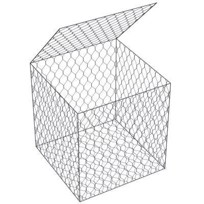 China Galvanized Wire Mesh Retaining Wall Using Gabion Baskets 2.7mm River Protection for sale