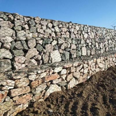 China Under Sea Water Using Twisted Wire Gabion Baskets Pvc Coated 2x1x1 M for sale