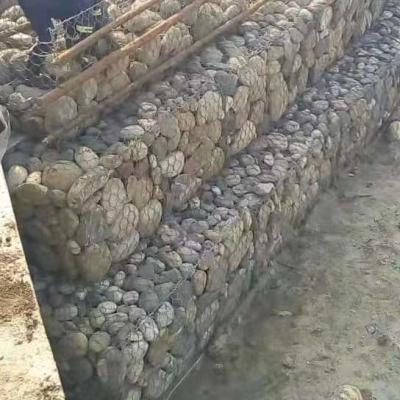 China Hexagon Galfan Gaybian Basket Woven Stone Filled 8x10cm For Seawall Protection for sale