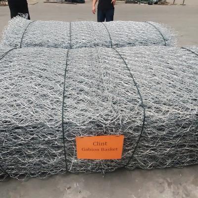 China 4x1x1m Hot Dipped Galvanized Galfan Gabion Baskets Double Twisted 3.0mm for sale