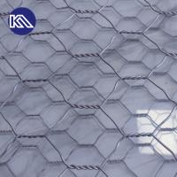 China Galvanized Hexagonal Hole Woven Gabion Baskets Stone Cage For River Wall for sale