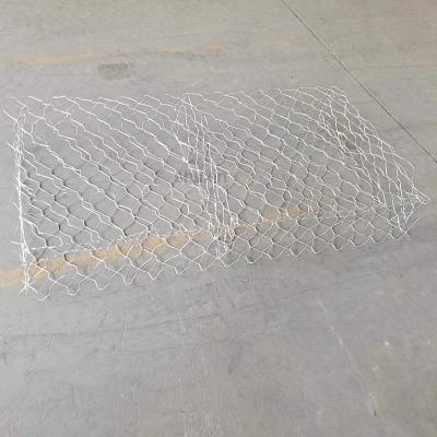 China Galfan Coated Gabion Basket Retaining Wall 8x10cm Mesh Hole Stone Cage for sale