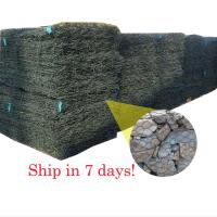 China 6x2x0.5m 8x10cm Galvanized Gabion Basket 2.7mm for sale