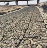 China Rust Proof Galvanized Hexagonal Gabion Basket Galfan For Seawall Protection for sale