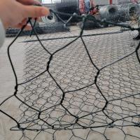 China 100x120mm 2x1x1 3.05mm Pvc Coated Gabion Baskets 270 Gsm Zinc Coated for sale