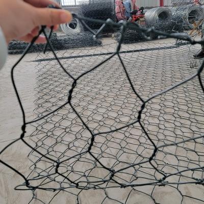 China 100x120mm 2x1x1 3.05mm Pvc Coated Gabion Baskets 270 Gsm Zinc Coated for sale