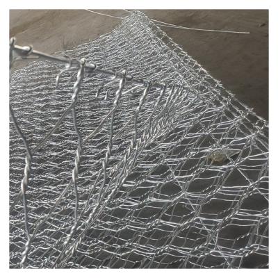 China Galvanized Wire Zinc Coated Gabion Militaire Anti Rust With Gabion Clips for sale
