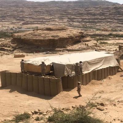 China Military Shooting Training Range MIL 10 Welded Gabion Hesco Barrier Glavanized for sale