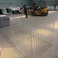 China Military Shooting Training Range MIL 10 Welded Gabion Hesco Barrier Glavanized for sale