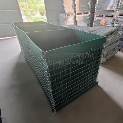 China HDP Galvanized Hesco Gabion Defensive Barrier Retaining Wall rustproof for sale