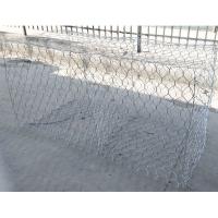 China Double Twisted 8x10cm Gabion Baskets Stone Filled Cages Preventing Rock Breaking for sale