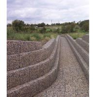 China high durability Hexagonal Wire Mesh Gabion Rock Wall 4x1x1M non rusting for sale