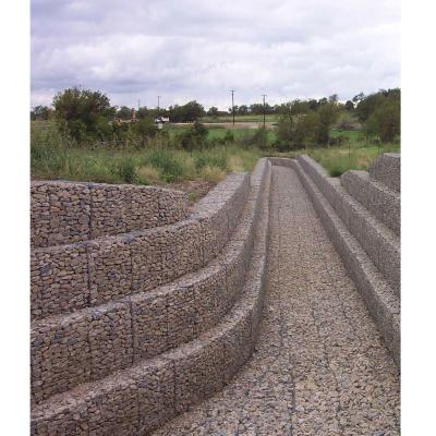 China high durability Hexagonal Wire Mesh Gabion Rock Wall 4x1x1M non rusting for sale
