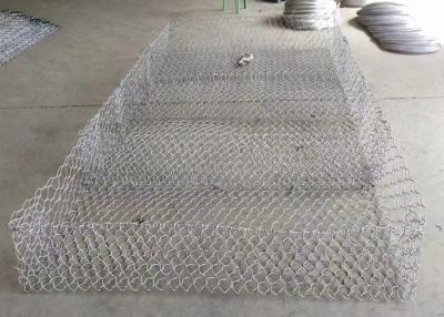 China 80x100mm 3mm wire galvanized hexagonal gabion basket for sale