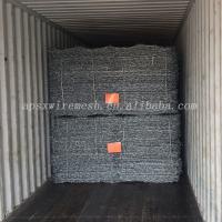 China Water Project Stone Gabion Basket Rock Retaining Wall  Gabion Wall Cages 8x10cm Hole for sale