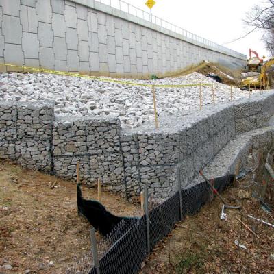 China EN10223-3 Europe Standard Gabion Mesh Basket Cage Hot Dipped Galvanized for sale
