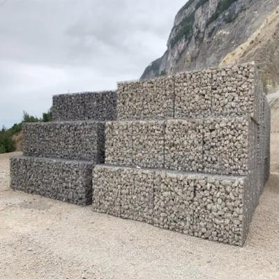 China Double Twist Galvanized Gabion Box Hexagonal Gabion Wire Mesh Corrosion Protection for sale