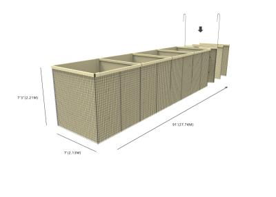 China ISO CE Anti Corrosion Military Sand Wall Hesco Barrier High Durability for sale