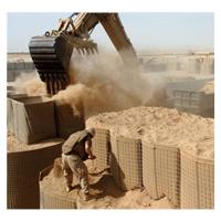China Green MIL3 Hesco Defensive Military Barriers Explosion Proof for sale