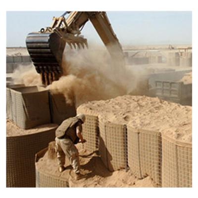 China Green MIL3 Hesco Defensive Military Barriers Explosion Proof for sale