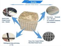 China 3*3 Inches Square Hole Military Hesco Bastion Barrier Folded Galvanized Welding for sale