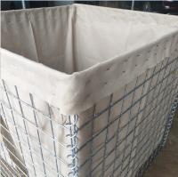 China 3*3 Inches Square Hole Military Hesco Bastion Barrier Folded Galvanized Welding for sale