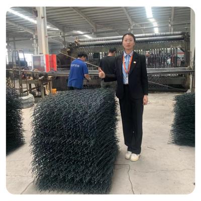 China Hot Dipped Galvanized Material Gabion Stone Cage Easy Install for sale