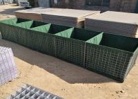China Durable Welded Gabion Defensive Barrier Bastion 75*75mm Hot Dipped Galvanized for sale