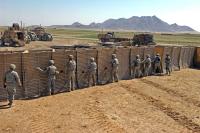 China Heavy Duty Defensive Barriers Sandbags Mil 10 Mil 3 Hesco Barriers For Shooting Range for sale