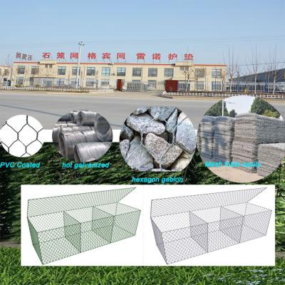 China High Performance Galvanized Gabion Boxes 3x1x0.5m For Soil Retaining for sale