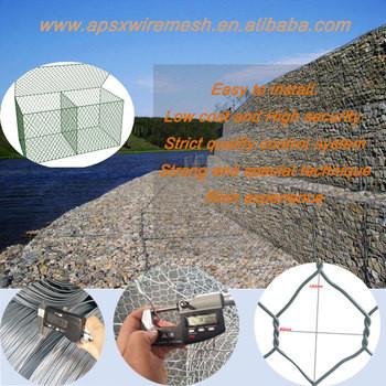 China Heavy Zinc Coating Pvc Gabion Box 2x1x0.5m For Enhanced Performance for sale