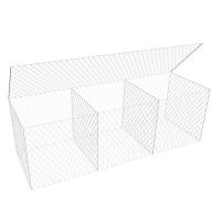 China Galfan Coated Hexagonal Gabion Box 2*1*1 M 60mm X 80mm for sale