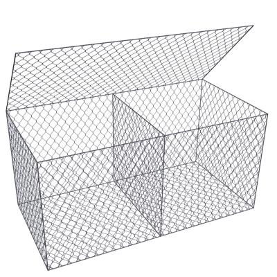 China Green Pvc Coated Gabion Baskets 100x50x30 Retaining Wall 8x10cm Mesh Hole for sale