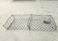 China Hot Dipped Galvanised Gabion Boxes 2*1*1 Hole Size 80*100 Diameter 2.7mm for sale