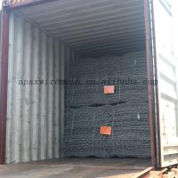 China Mesh Type 8x10cm Hexagonal Gabion Box Slope Protection Pvc Coated for sale