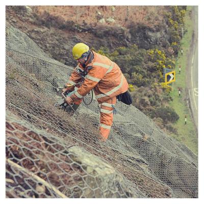 China SNS Galvanized Heavy Duty Rockfall Netting Passive Protection Gabion Mesh Fence with Wire Rope for sale