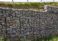 China Galfan Coated Reinforced Gabion Mesh For Slope Support And Foundation Pit Support for sale