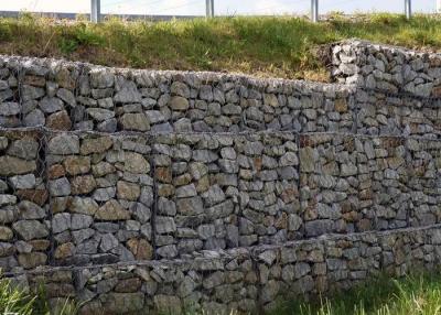 China Galfan Coated Reinforced Gabion Mesh For Slope Support And Foundation Pit Support for sale