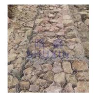 China Hexagonal Galvanised Gabion Boxes Cage 3*1*1m For River Protection for sale