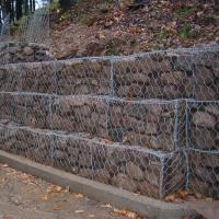 China Al Zinc Caoted 3.05mm Galvanized Gabion Baskets Hexagonal 80x100mm 4x1x1m for sale