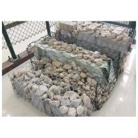 China Galfan Coated Gabion Box / Double-Twisted Hexagonal Wire Mesh Basket for Retaining Wall & Coastal Protection for sale