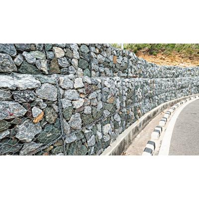 China 100mmx120mm Iron Mesh 3d Gabion Box Stone For Garden Hot Dipped Galvanized Gabion Mesh for sale