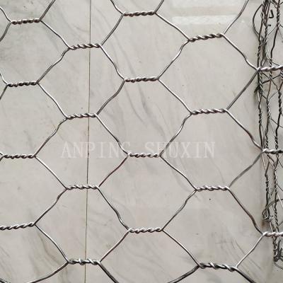 China Galvanized Wire Mesh Retaining Wall Gabion River Flood Control Weave Gabion Basket for sale