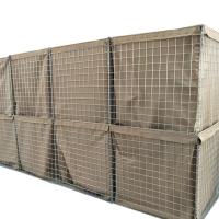 China Flexible 5.0 Mm Mesh Wire Welded Defensive Barrier Easy Assembly Black Military Solution for sale