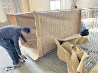 China Military 4-6mm Customized Size Galvanized Defensive Barrier Galfan  Geotextile Cloth For Flood Contro for sale